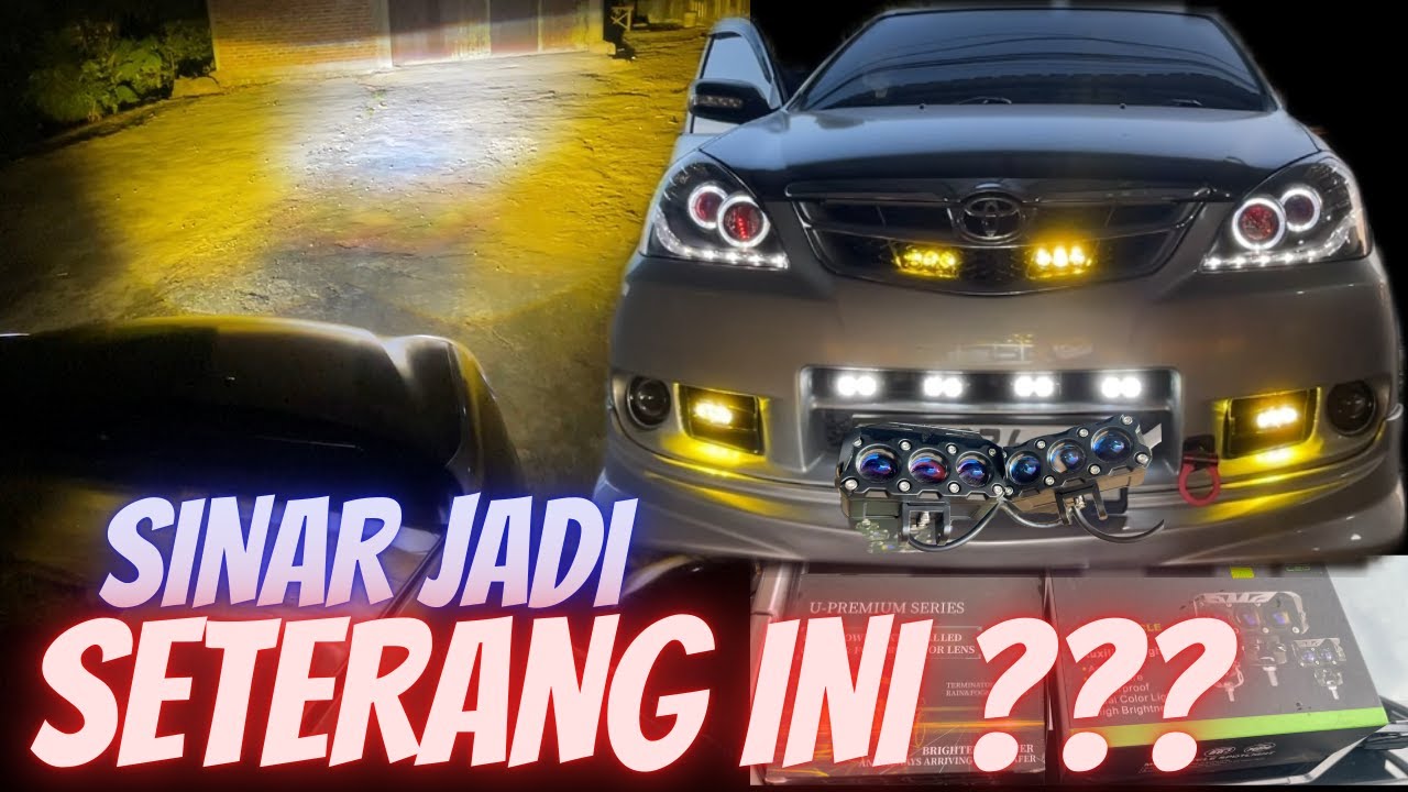 MINI PROJIE 3 MATA LUMINOS U SERIES DI AVANZA #luminos #miniprojie # ...