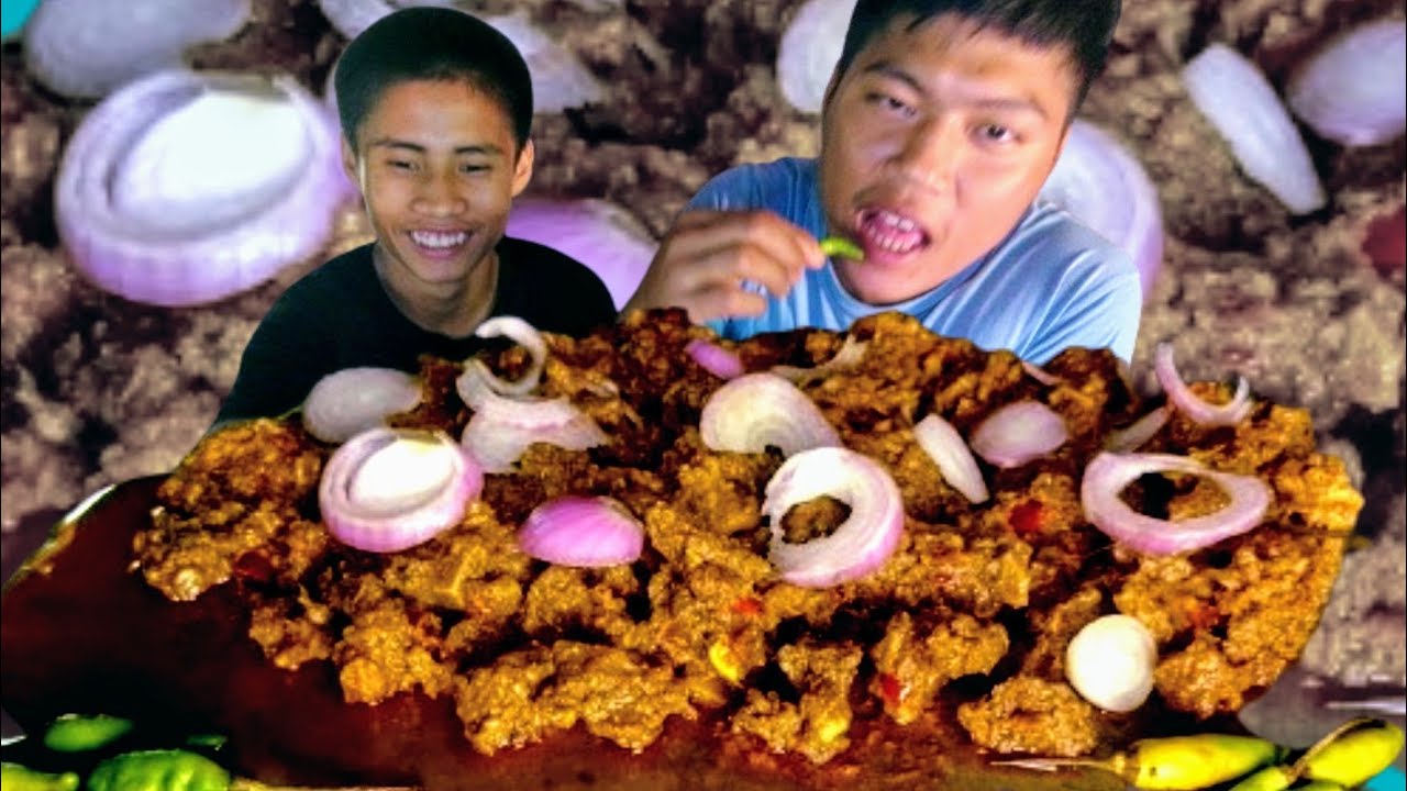 EATING SPICY BEEF MEAT CHALLENGE WITH MY SMALL BROTHER 1.5 KG BEEF MEAT ...