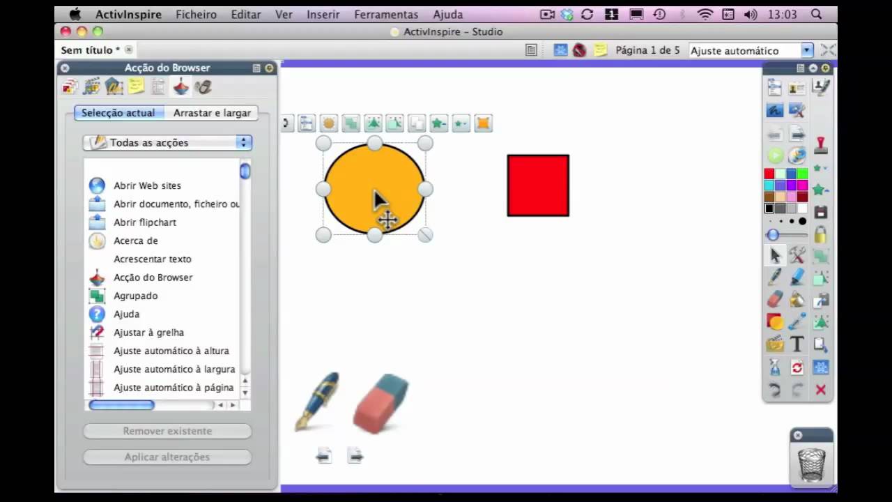 Tutorial ActivInspire (Ep 11 - Programar Ações) - YouTube