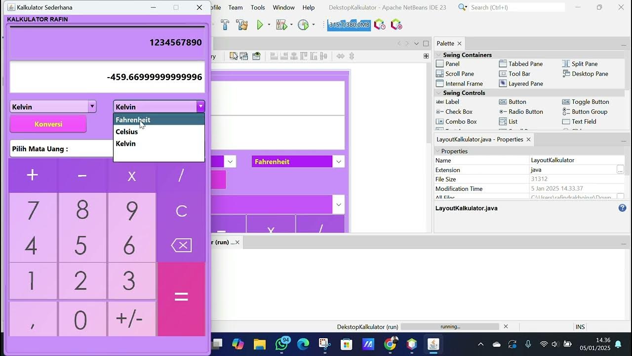 PENGEMBANGAN KALKULATOR MATA UANG DAN SUHU - YouTube