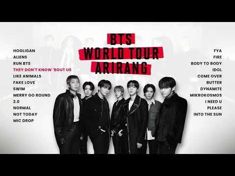 BTS Arirang World Tour SETLIST