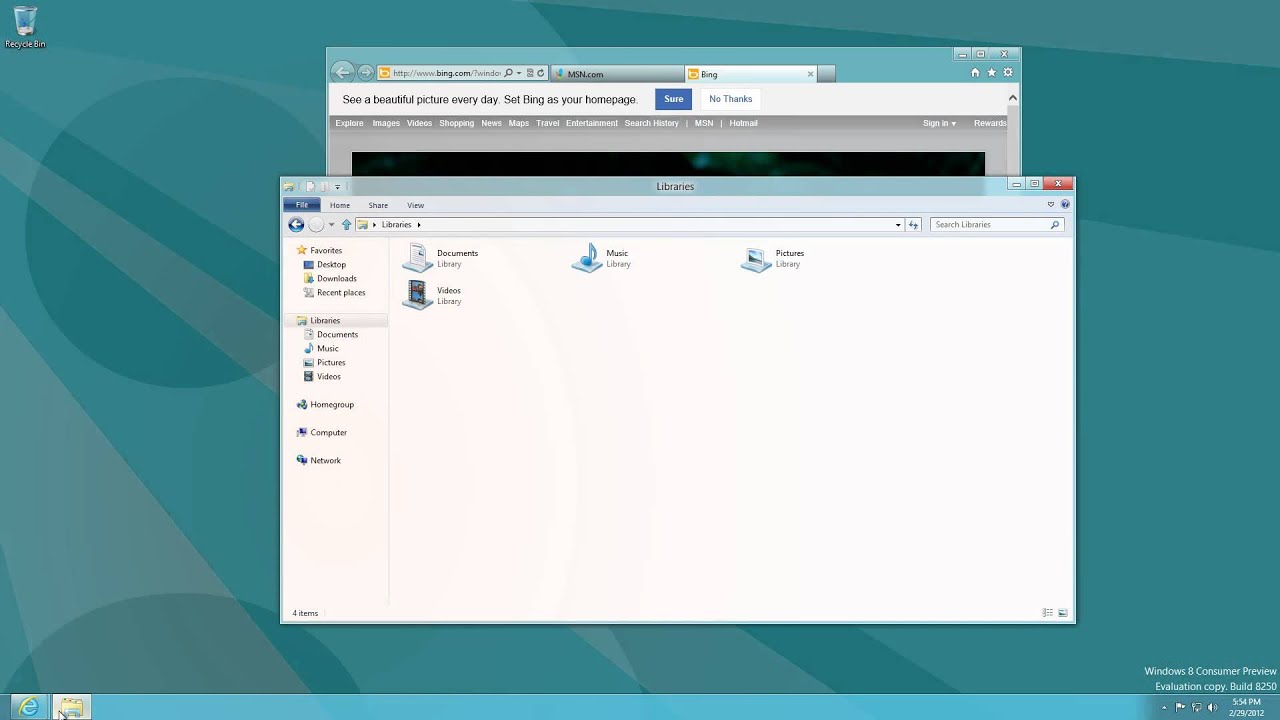 Windows 8 consumer preview demo - YouTube