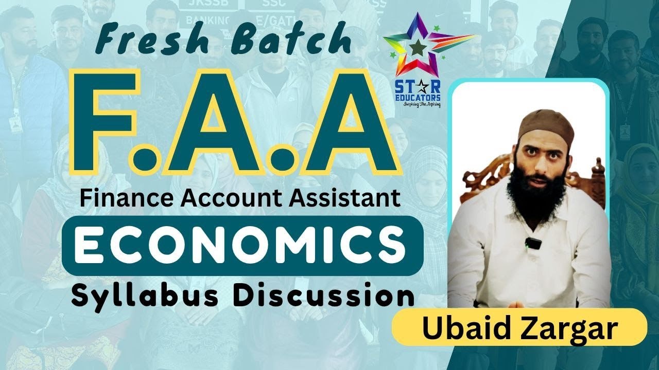 JKSSB FAA | Economics Syllabus Discussion | Fresh Batch Registrations ...