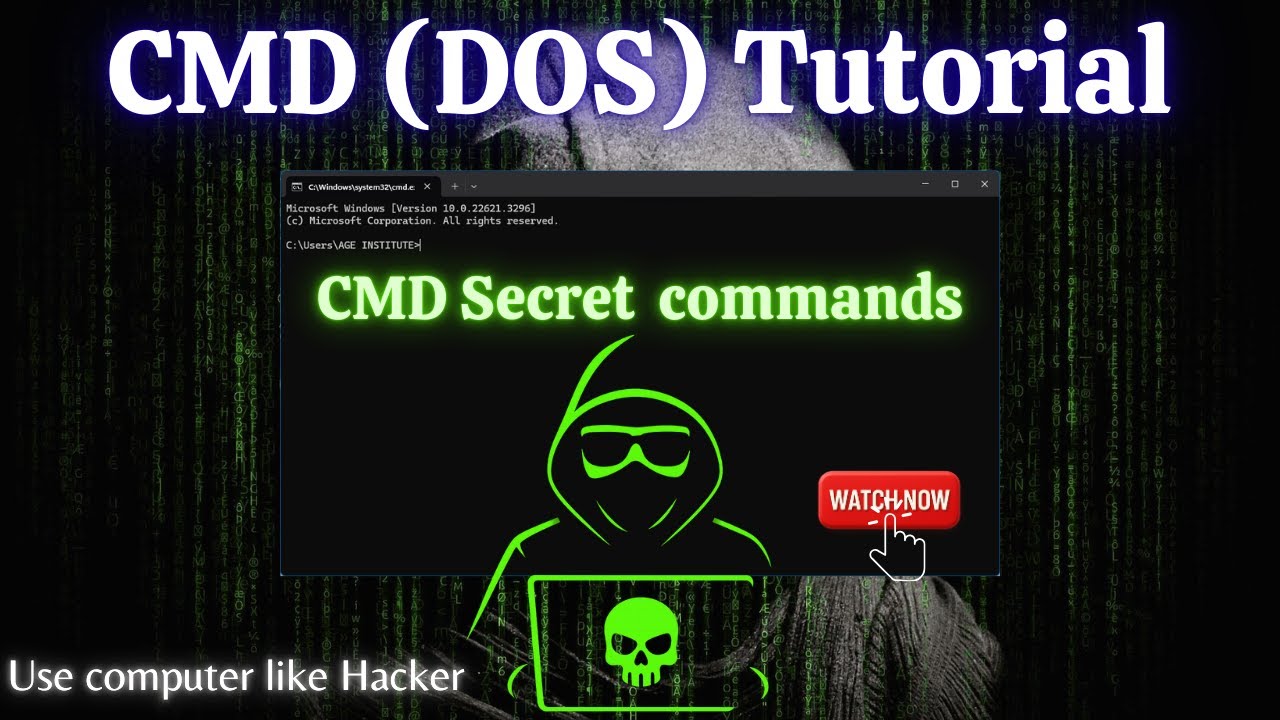 5 Secret Command prompts | DOS vs CMD | command prompt for beginners ...