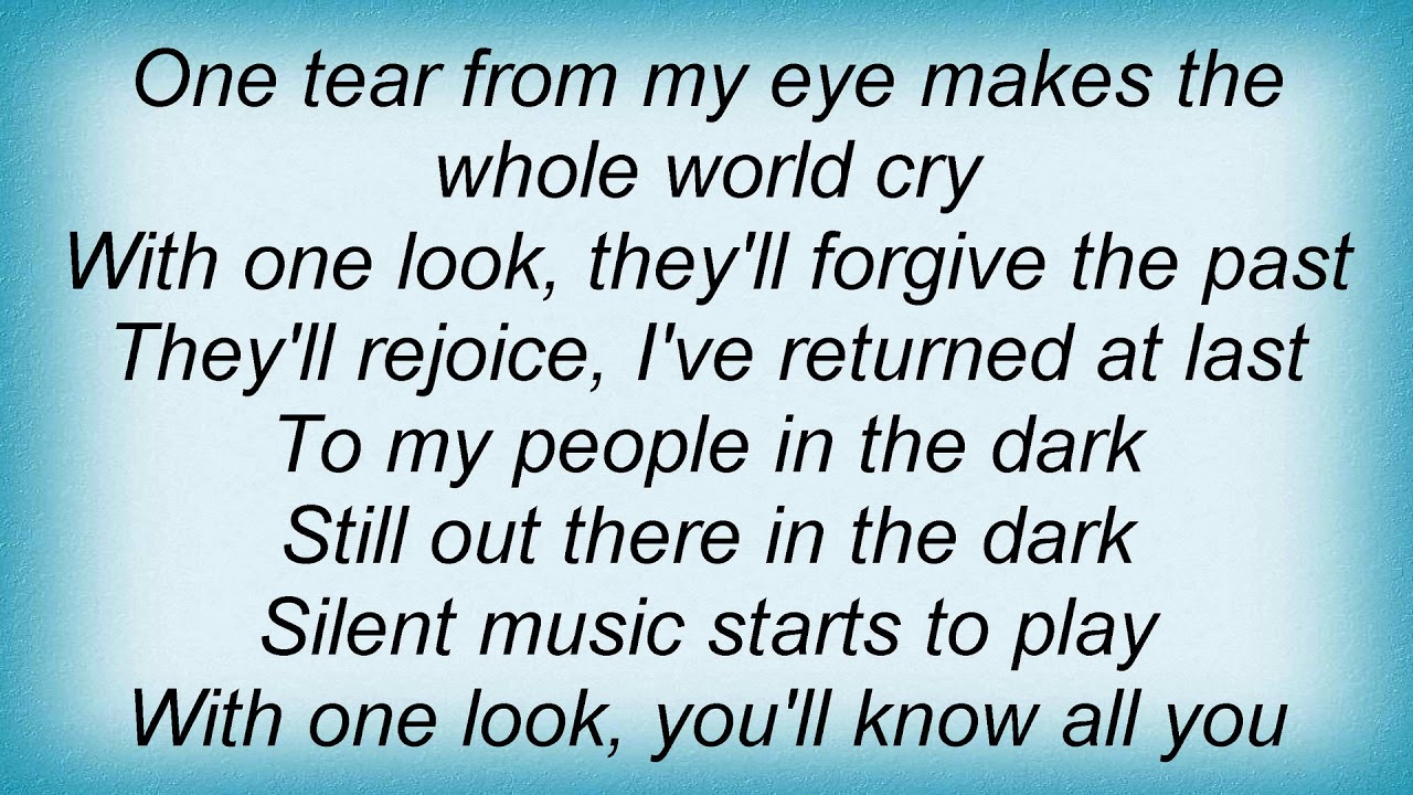 Shirley Bassey - With One Look Lyrics - YouTube