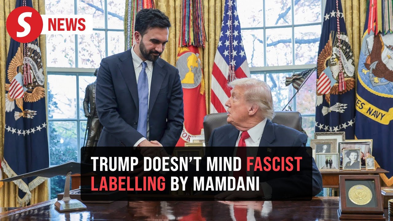 Fascist and communist labelling at Trump-Mamdani meet - YouTube