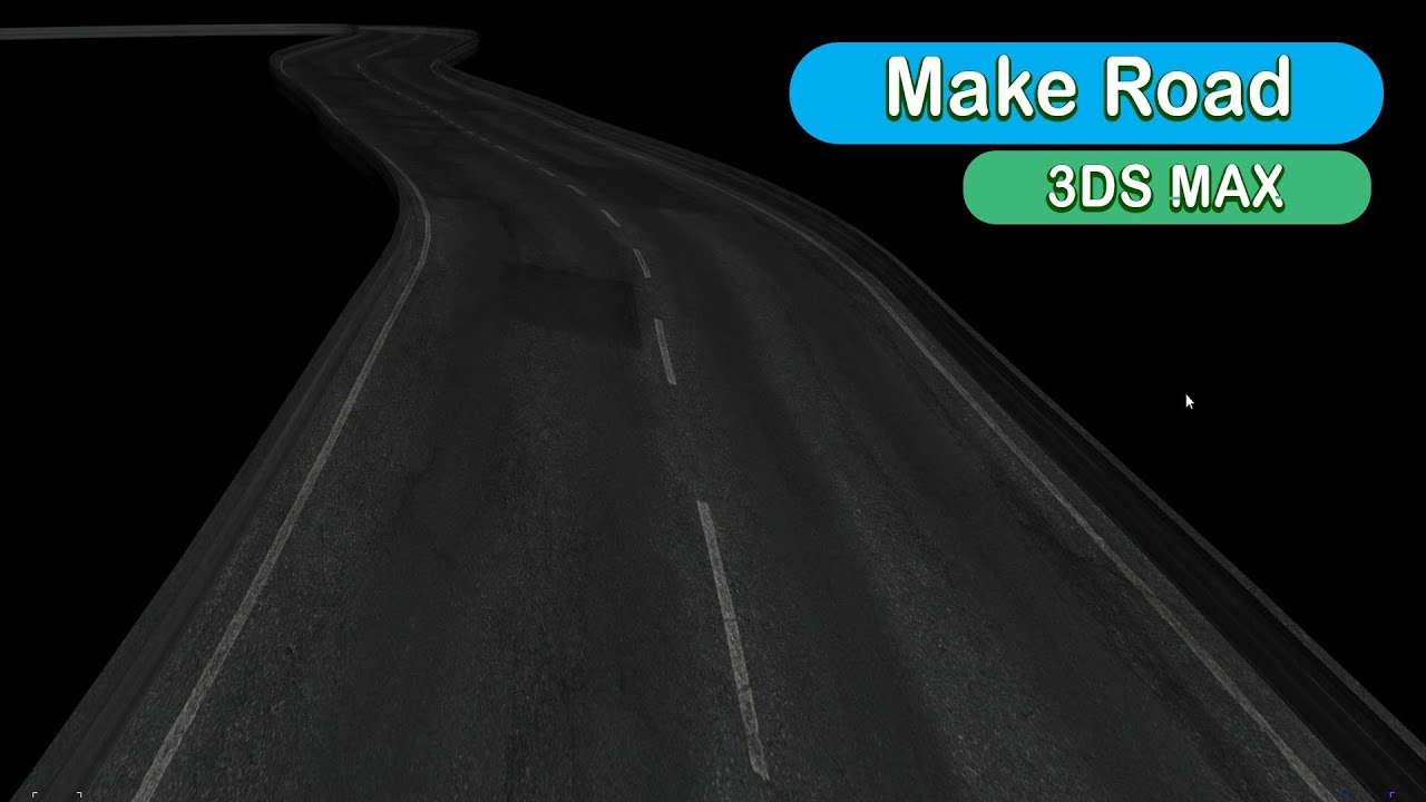 Make Road in 3ds max - YouTube
