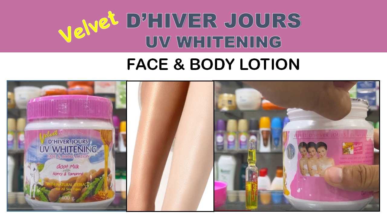 Velvet UV Body Lotion with Skin Doctor whitening Serum // D’HIVER JOURS ...