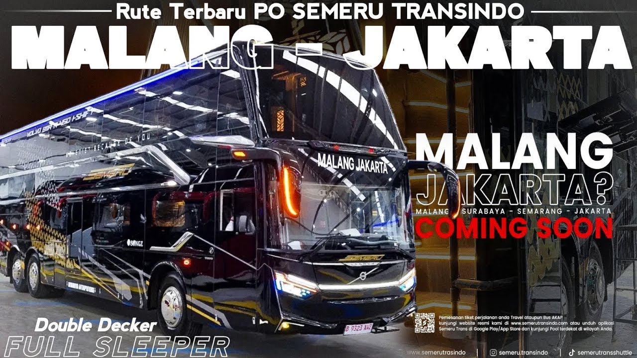 Semakin PANAS....! PO SEMERU TRANSINDO buka rute baru MALANG JAKARTA ...