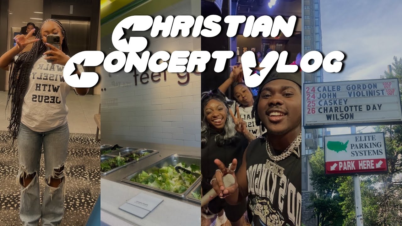CHRISTIAN CONCERT VLOG| Caleb Gordon, Food, Lit vibes - YouTube
