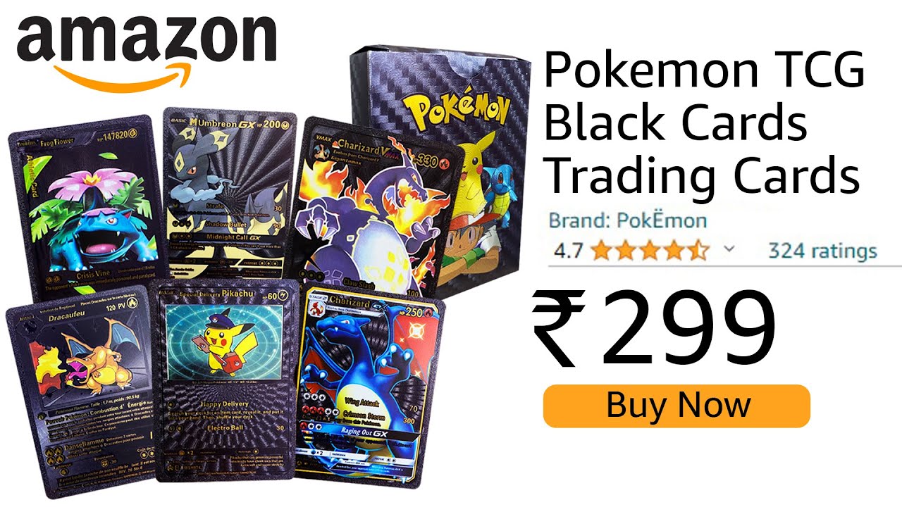 I BOUGHT BLACK POKEMON CARDS FROM AMAZON #pokemoninindia #pokemon # ...
