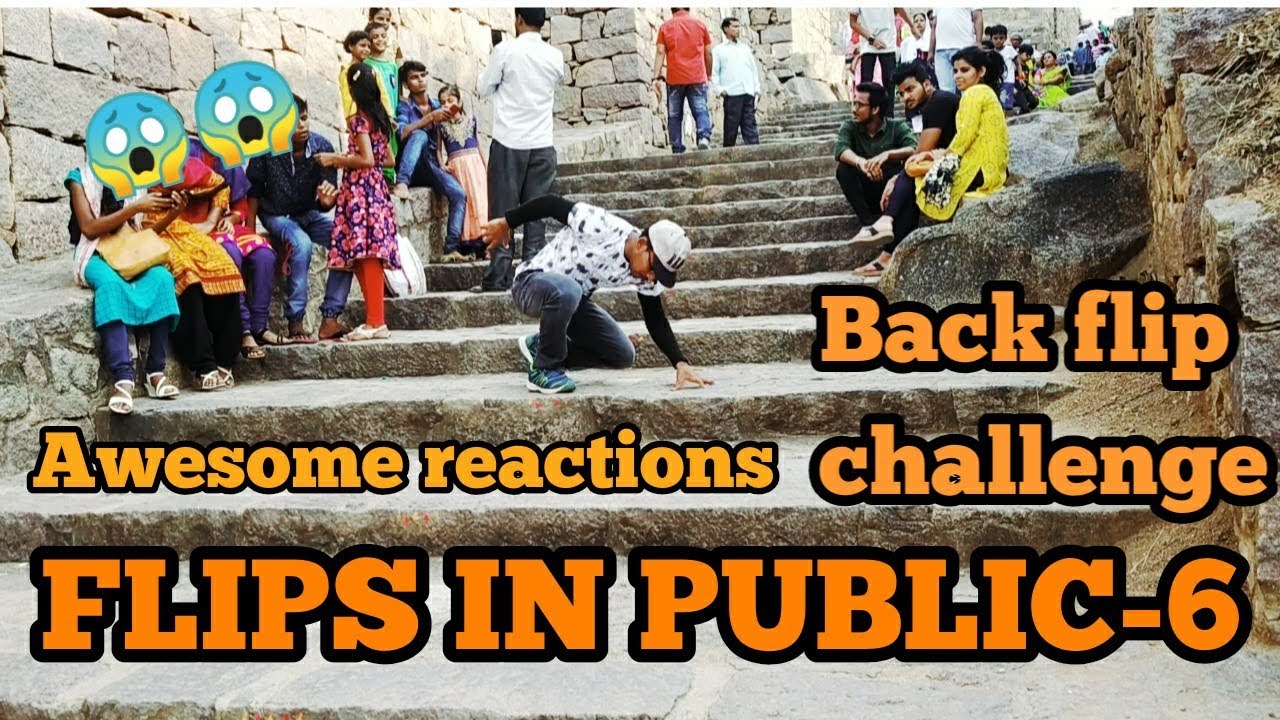 FLIPS IN PUBLIC-6!BACK FLIP! REACTIONS 😮! FUNNY REACTIONS!FLIPS IN ...