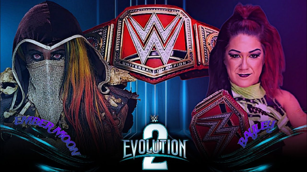 EVOLUTION 2023 EMBER MOON VS BAYLEY RAW UNIVERSAL WOMEN´S CHAMPIONSHIP ...