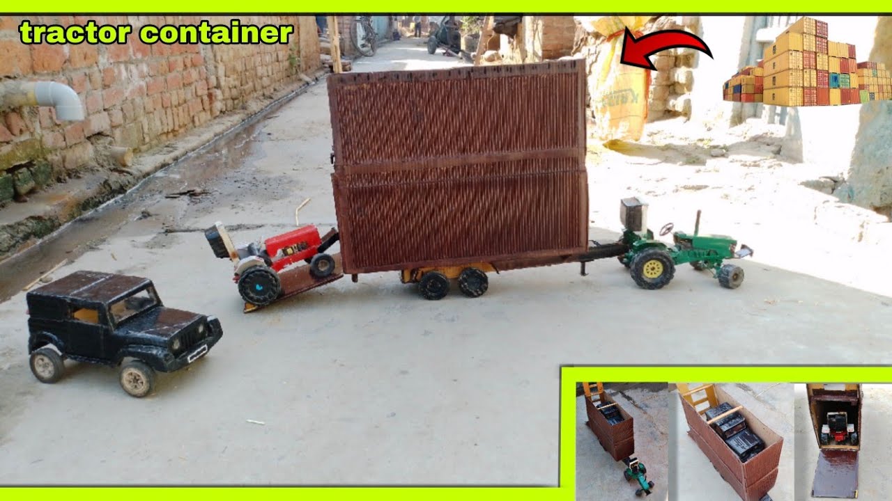 how to make RC tractor and container at home 😱 - YouTube
