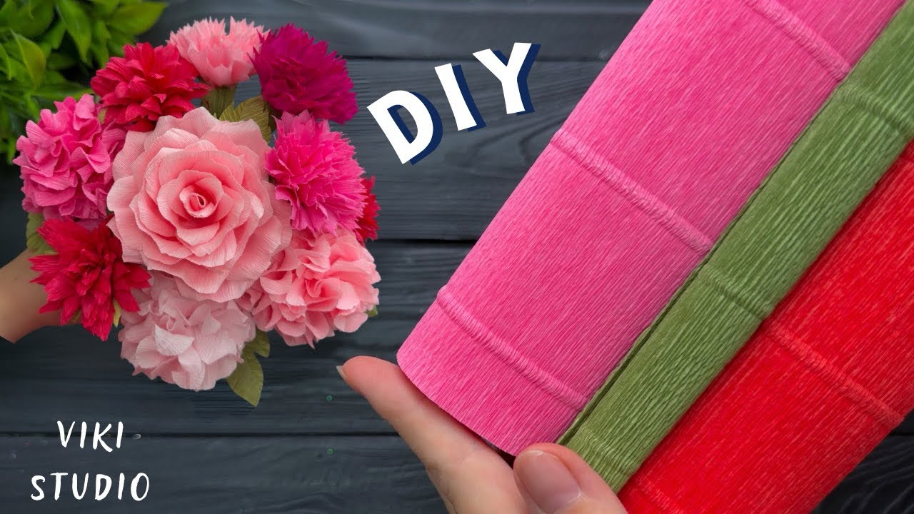 Crepe Paper Decoration Ideas How to Make Crepe Paper Flowers - YouTube
