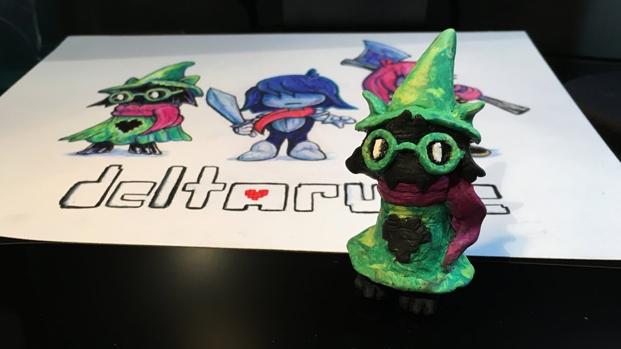 Making Diy Ralsei Deltarune Polymer Clay Sculpture (Tutorial) - YouTube