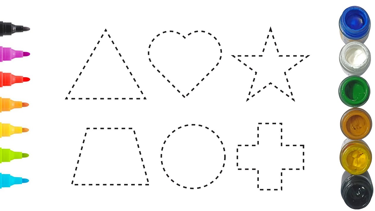 Easy Shape Drawing for Kids | Fun Rhyme to Learn Shapes! - YouTube