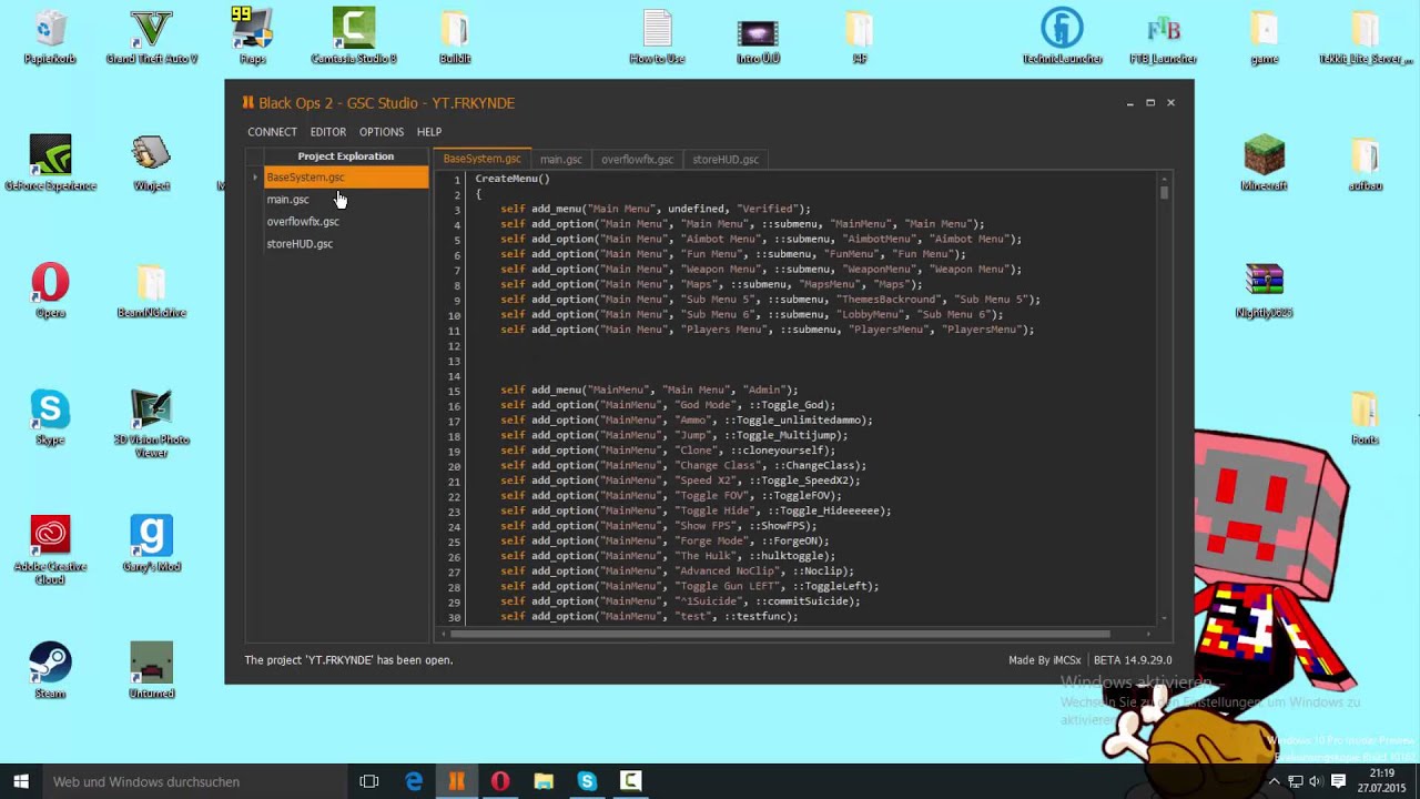 How to Inject a GSC Mod Menu (GSC STUDIO) - YouTube