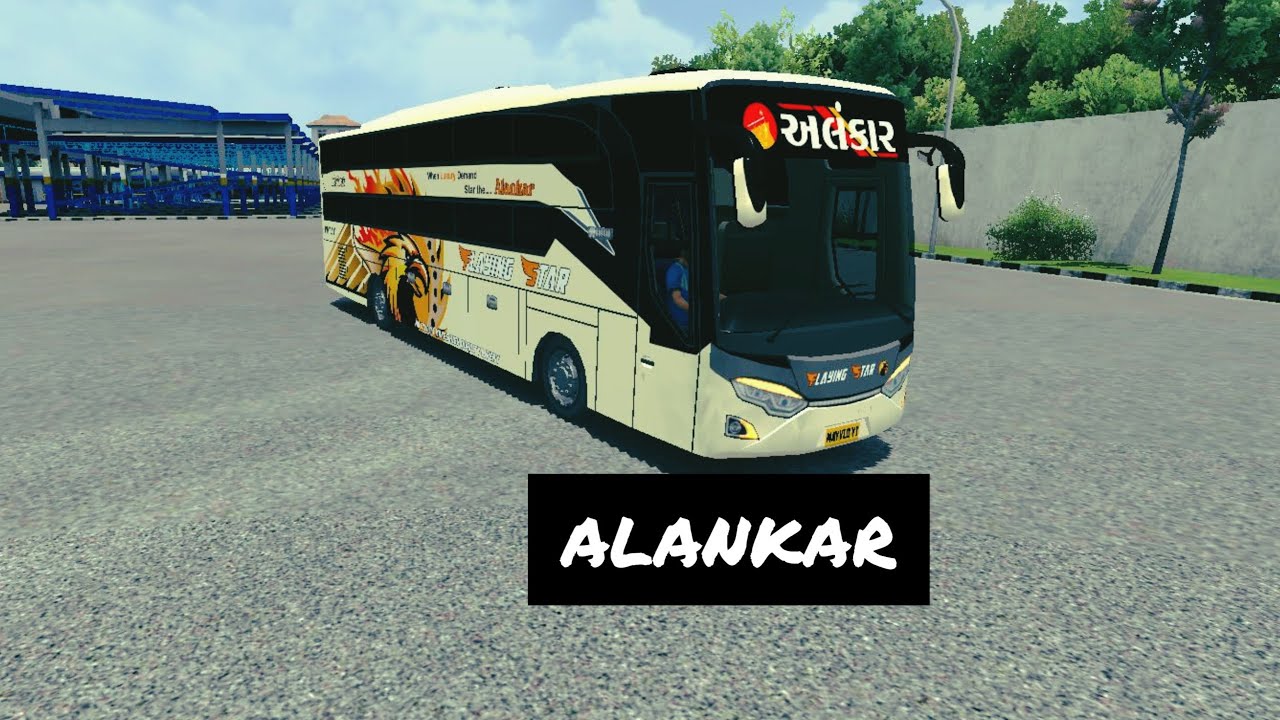 Alankar Travels Surat to Bhavnagar bus livery flying star bus 2K view ...
