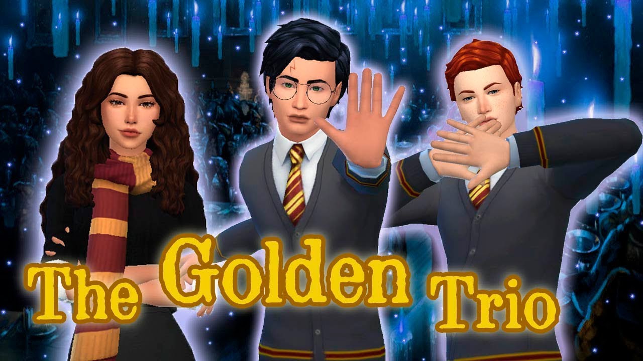 SIMS 4 | CAS: ⭐ Harry Potter, Hermione Granger and Ron Weasley ⭐ - YouTube