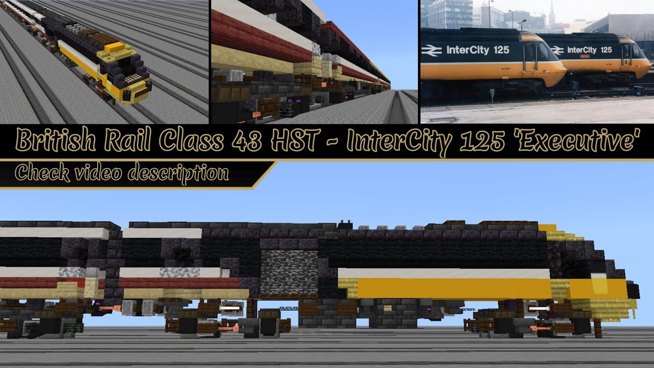 Minecraft InterCity Executive Class 43 HST tutorial - YouTube