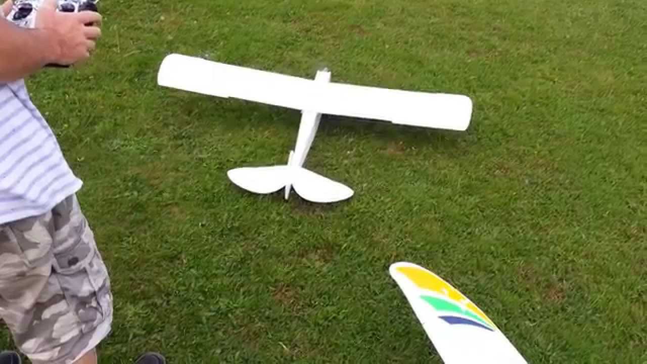 Flite Test Simple Storch First Flight - Attempt 1 - YouTube