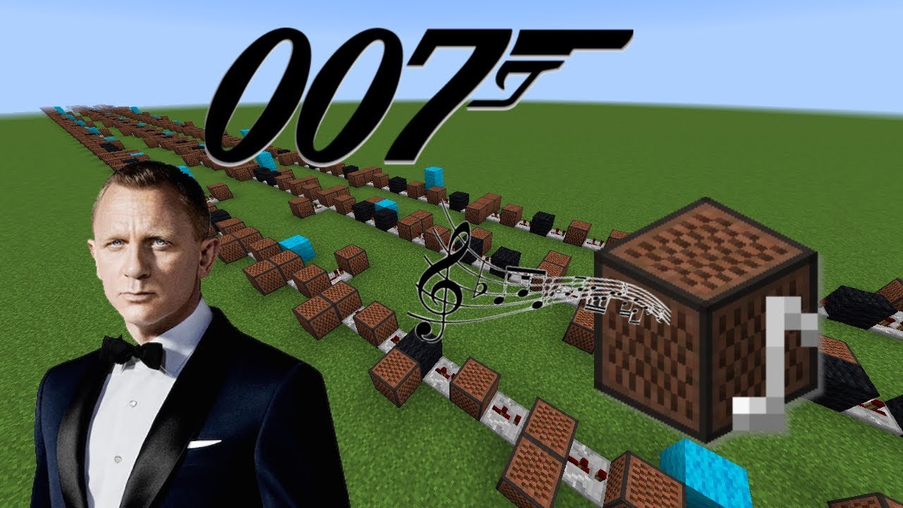 Minecraft: James Bond Theme with Note Blocks - YouTube