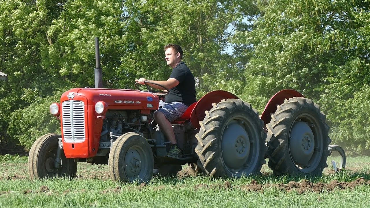 Massey Ferguson 35 w/ Special Builded 4WD Construction Ploughing w/ 2 ...