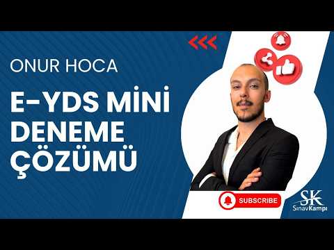 2026 HAZİRAN E-YDS MİNİ DENEME ÇÖZÜMÜ | ONUR HOCA