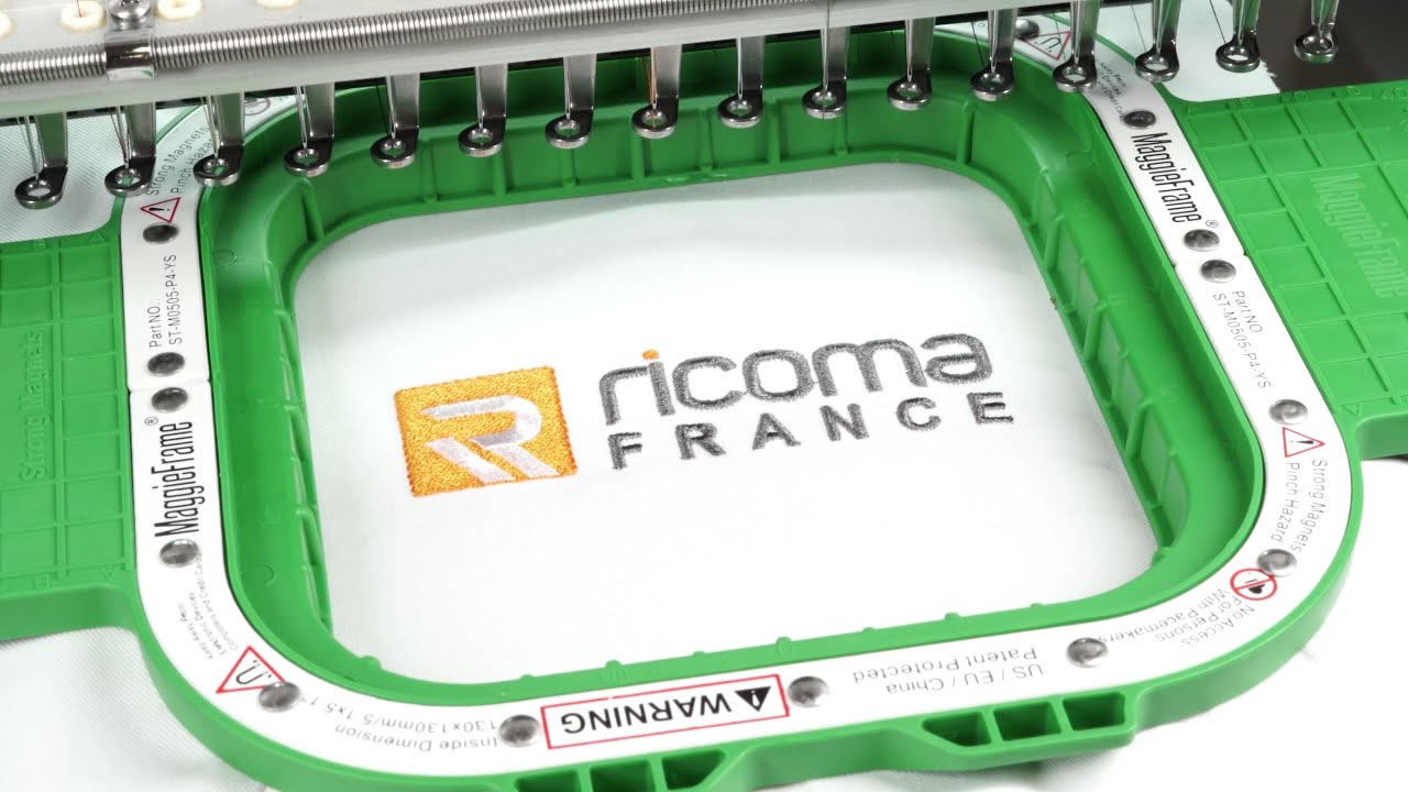 RICOMA France | Brodeuses industrielles RiCOMA - YouTube