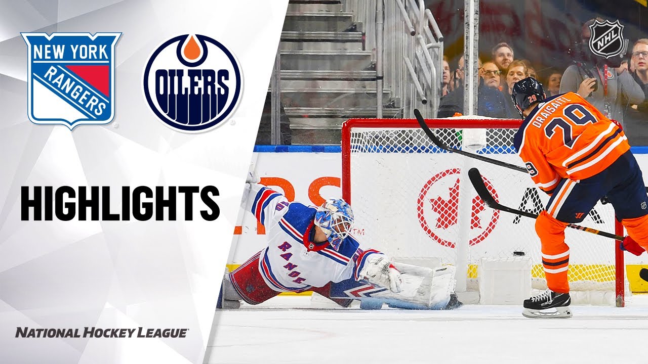 NHL Highlights | Rangers @ Oilers 12/31/19 - YouTube