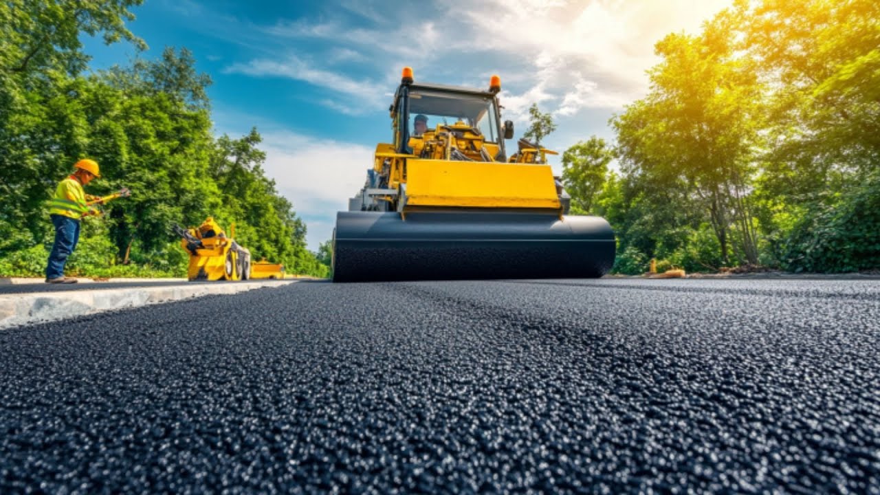 The Fastest Road Construction Techniques Ever! Unbelievable Asphalt ...