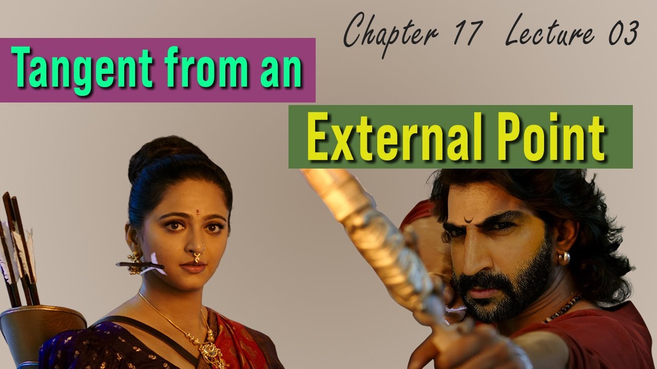 Tangent From an External Point | Tangent & Normal | Application of ...