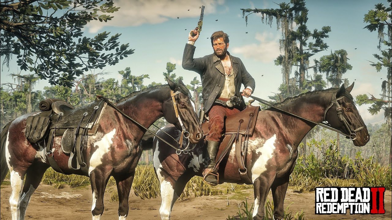 For the first time i see a NPC riding Arthur's horse - RDR2 - YouTube