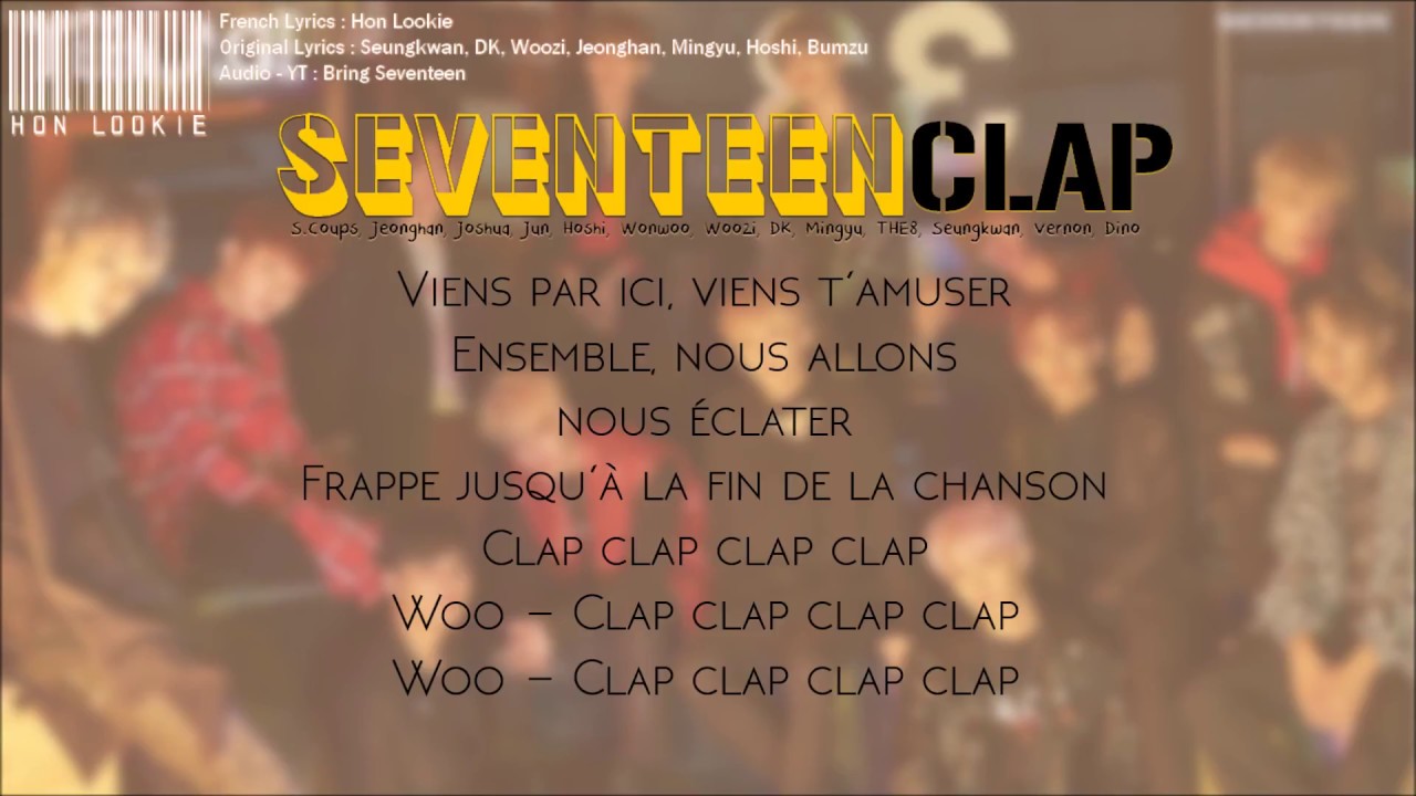 Seventeen - Clap (French Lyrics Cover) - YouTube