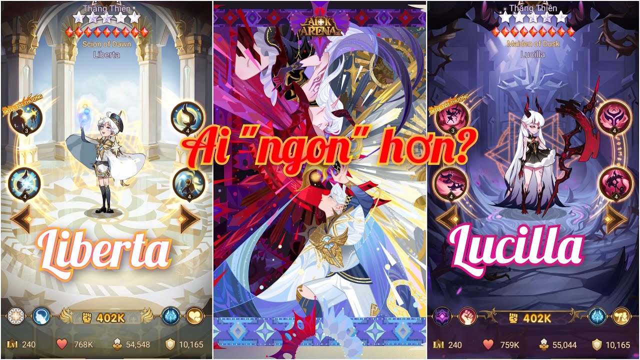 Afk Arena | Lucilla & Liberta - Vị Tướng nào "ngon" hơn, đáng để ưu ...