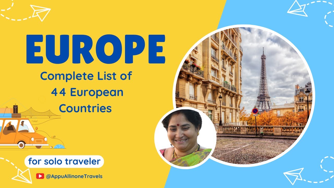 EUROPE: Complete List of 44 European Countries #Europe #europeancounty ...