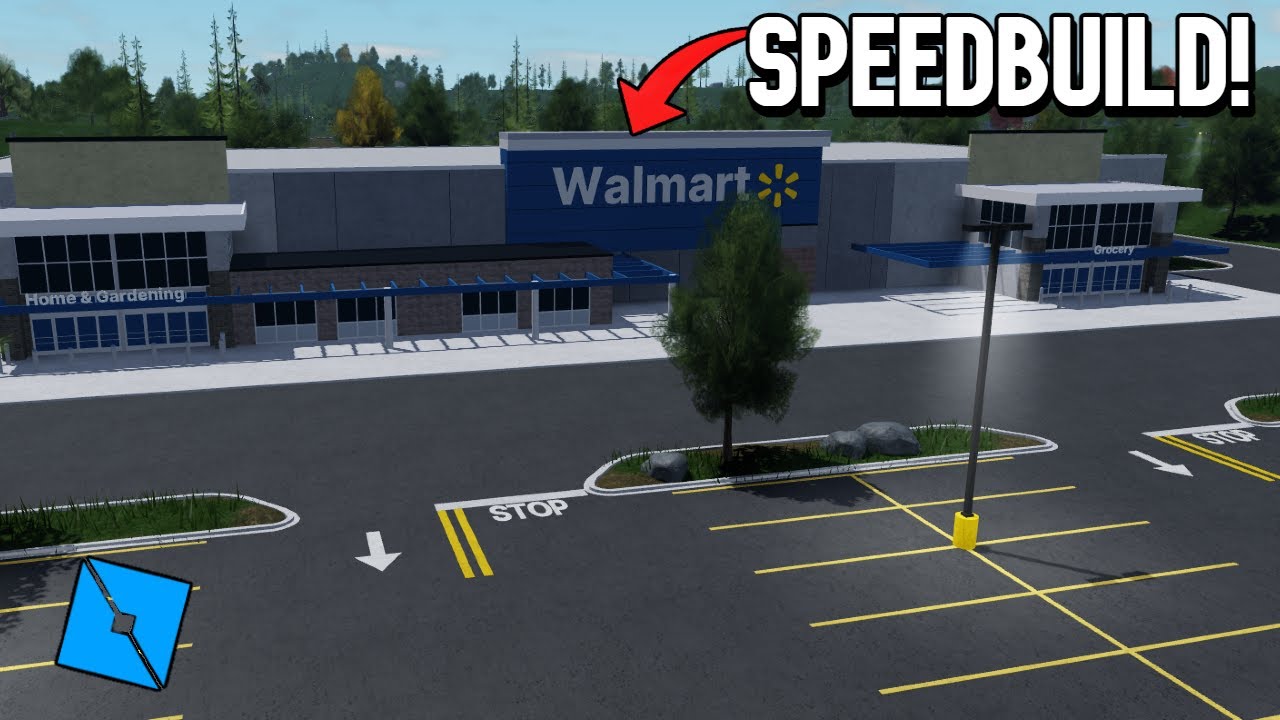 Walmart SPEEDBUILD! | Roblox Studio - YouTube