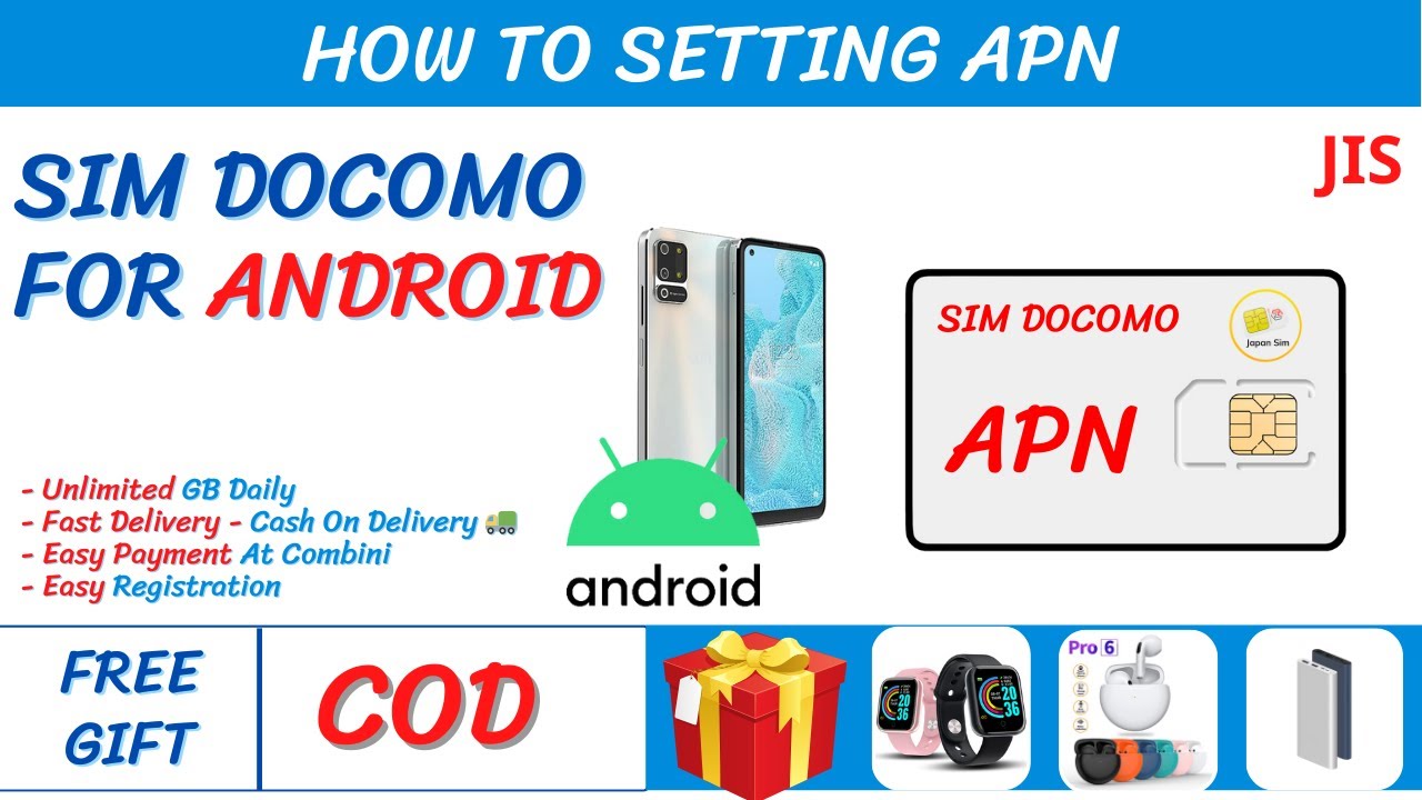 HOW TO SETTING APN SIM DOCOMO FOR ANDROID - Japan Sim #easycall ...