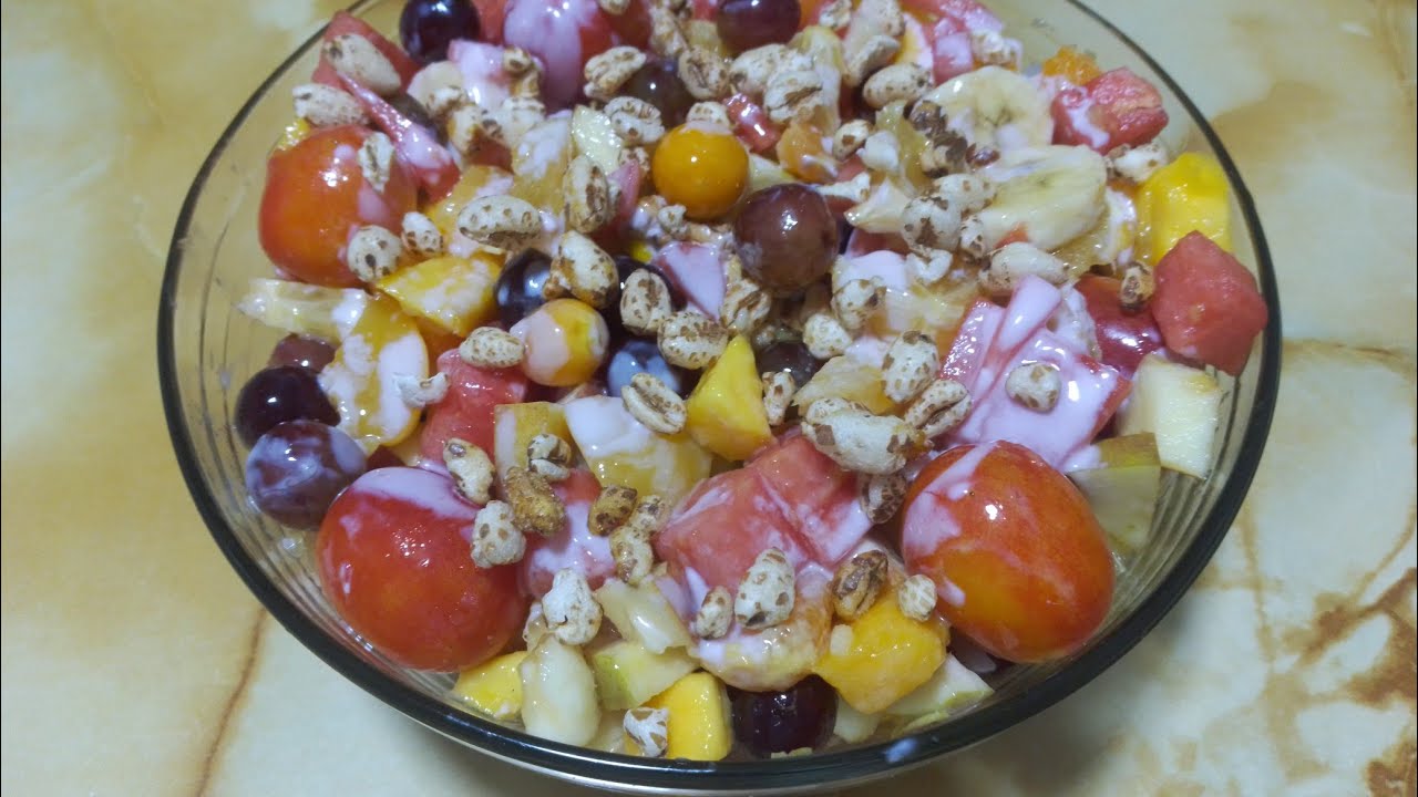 ENSALADA DE FRUTAS /con miel y yogurt - YouTube
