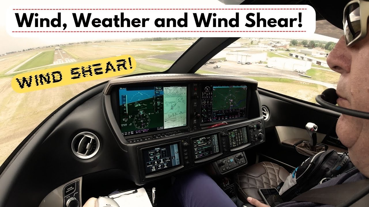 Wind, Weather, Turbulence & Wind Shear Flying Into Owensboro (4k video ...