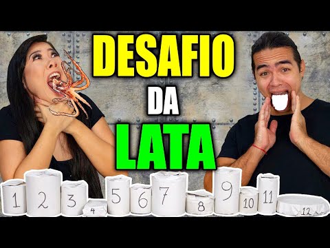DESAFIO DA LATA | Maru e Bomba