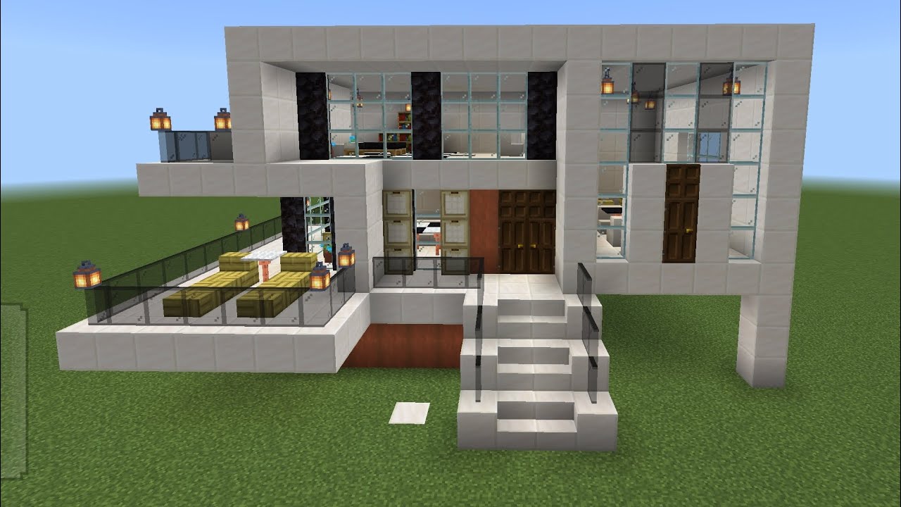 Minecraft unique house tutorial #minecraft - YouTube