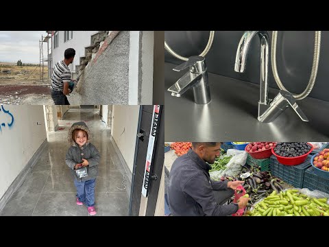 ⁉️ KOCAMLA PAZARIMIZI YAPTIK 🚽 KLOZETİMİZİ ALDIK EVİMİZİM BOYA RENGİ YENİ DİNGİN GRİ ✅