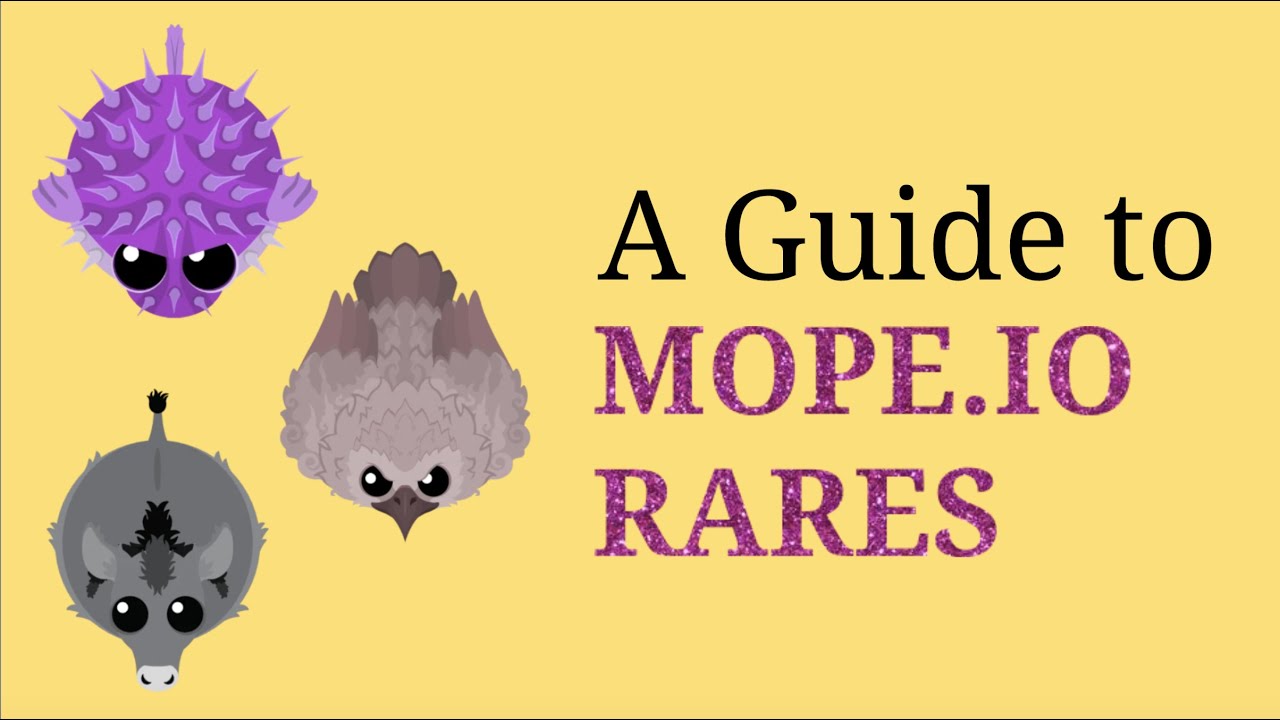 A Guide to the Rares in Mope.io - YouTube