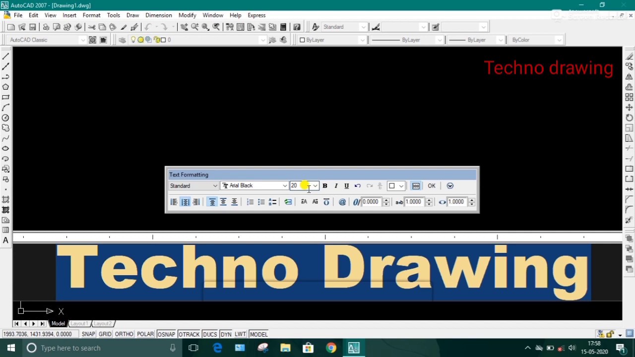 How to write & edit TEXT in AutoCAD//AutoCAD k andar text kaise ...