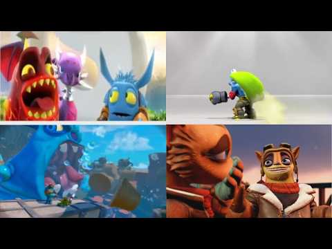 Every Skylanders Game and Trailers but it's all Burps and Farts