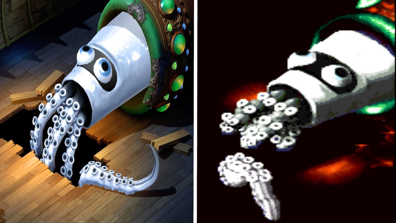 Super Mario RPG Mallows Octopus Boss Graphics Comparison 1996 vs 2023 ...