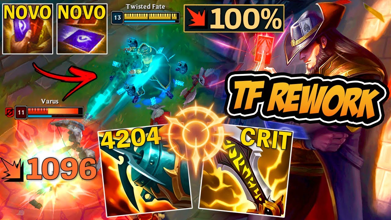 TWISTED FATE AD FULL CRÍTICO TÁ MUITO OP DEPOIS DO REWORK !! - LEAGUE ...