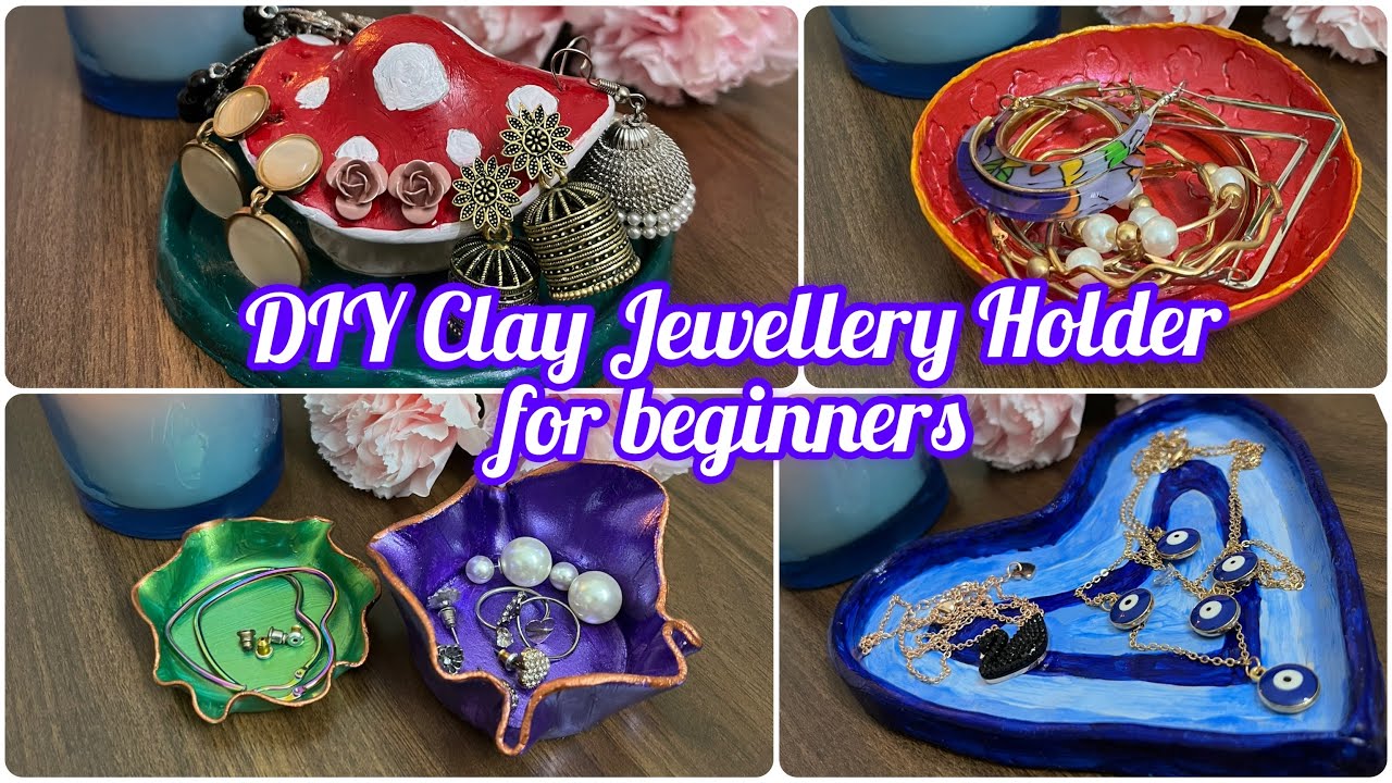 DIY Clay Jewellery Holder/Clay Jewellery Tray | Easy tray making at ...